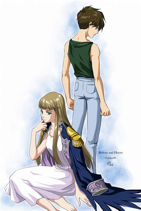Heero Yuy And Relena Peacecraft Gundam And 1 More Drawn By Rei