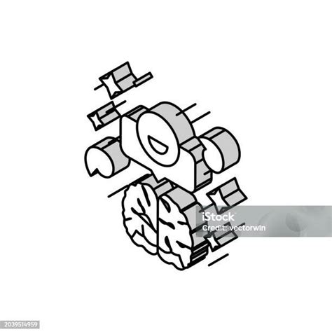 긍정적 인 생각 정신 건강 등각 투영 아이콘 벡터 일러스트 레이 션 Mental Wellbeing에 대한 스톡 벡터 아트 및 기타 이미지 Mental Wellbeing