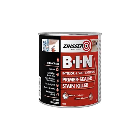Zinsser B I N White Multi Surface Matt Primer 1l