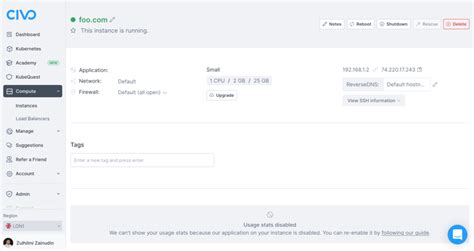 Creating An Instance Civo Documentation