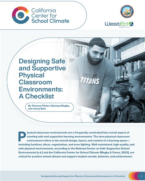 Designing Safe And Supportive Physical Classroom Environments A Designing Safe And Supportive Physical Classroom Environments A