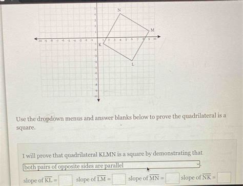use the dropdown menus and answer blanks below to prove the
