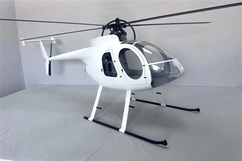 Roban Md 500e White 800 Size Scale Helicopter Arf Rbn Md W8 Motion Rc