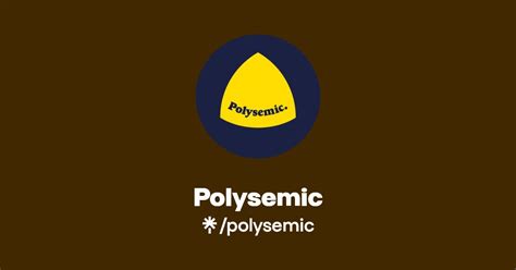 Polysemic Twitter Instagram Linktree