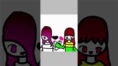 글리치테일 배티와 별빛테일 차라 그리기 Youtube