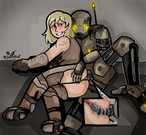 Rule 34 Anal Sex Android Blonde Hair Blush Blushing Dick Digital Art Female Human Penetrated