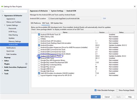 Android Studio Platform Tools Missing Adb Exe Stack Overflow