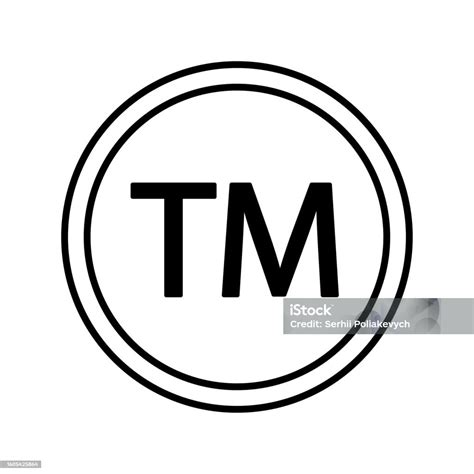 Tm Trademark Symbol Icon Vector Illustration Eps 10 Stock Illustration