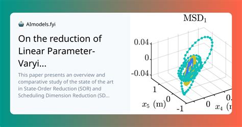 On The Reduction Of Linear Parameter Varying State Space Models Ai