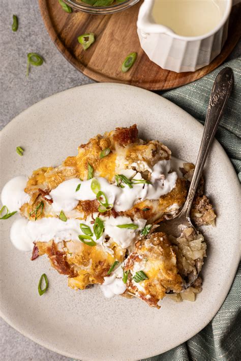 Loaded Tater Tot Casserole Easy Weeknight Meal The Windy City Dinner