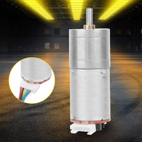 Amazon Com DC 24V Encoder Gear Motor 6 Wire High Speed Encoder Motor Encoder Speed Reduction