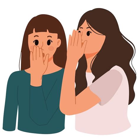 Mujer Chismes Y Susurros Hablando Shock Cara Sorprendida Amigo