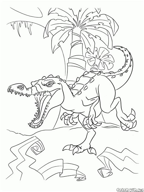 Coloring Page Idade Do Gelo 3 Despertar Dos Dinossauros