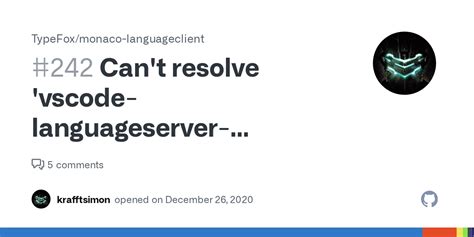 Cant Resolve Vscode Languageserver Protocollibmain · Issue 242