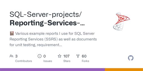 Github Sql Server Projectsreporting Services Examples Various Example Reports I Use For Sql