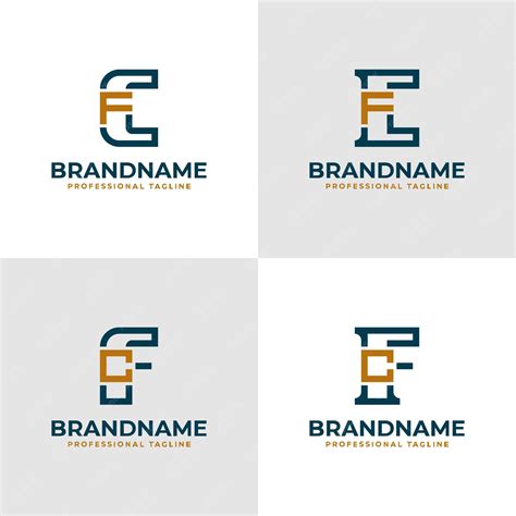 Premium Vector Elegant Letters Cf And Fc Monogram Logo Suitable For Business With Cf Or Fc