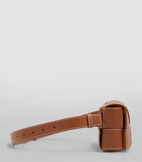 Mens Bottega Veneta Brown Leather Cassette Belt Bag Harrods Countrycode