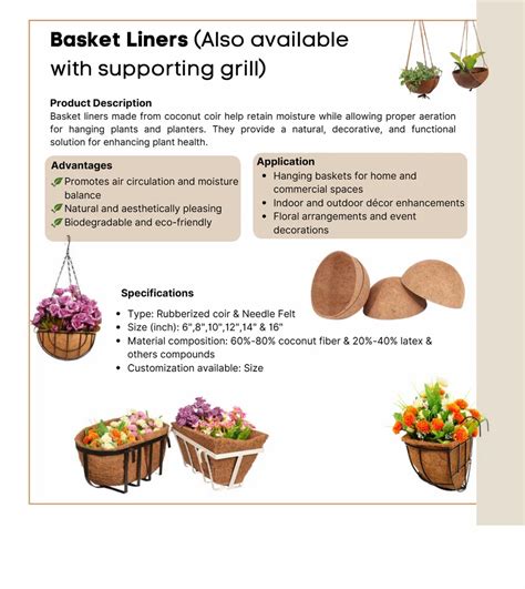 Round Coco Basket Liner 14 Dia For Gardening At ₹ 60 Piece In