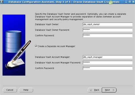 Oracle Database Vault Part 4 Implementing Database Vault With Dbca