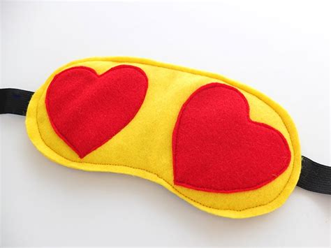 Heart Eyes Emoji Sleeping Mask My Poppet Makes