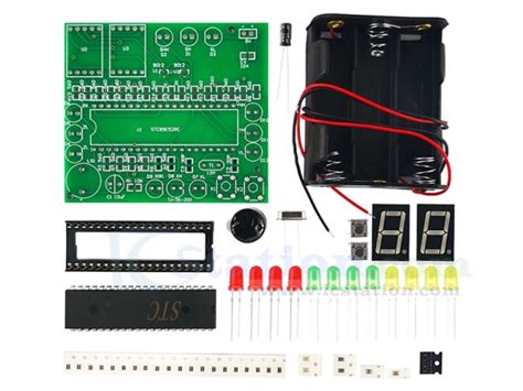 51 Single Chip Microcomputer Traffic Signal Light Diy Kit Soldering Projects