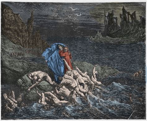 Inferno Canto 7 Virgilio Mostra A Dante Le Anime Degli Iracondi Nello