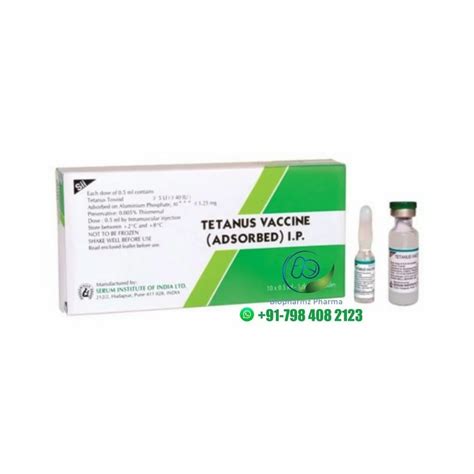 Tetanus Vaccine Adsorbed 0 5ml At Rs 116 Box Tetanus Vaccine In Surat Id 2851909711612