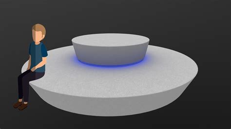 Modern Bench 3d Model Ar Vr Pbr Webgl Model Turbosquid 1998468