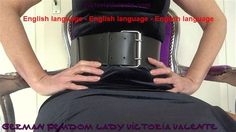 Wide Tight Belts Part 32 German Femdom Lady Victoria Valente Clips4sale
