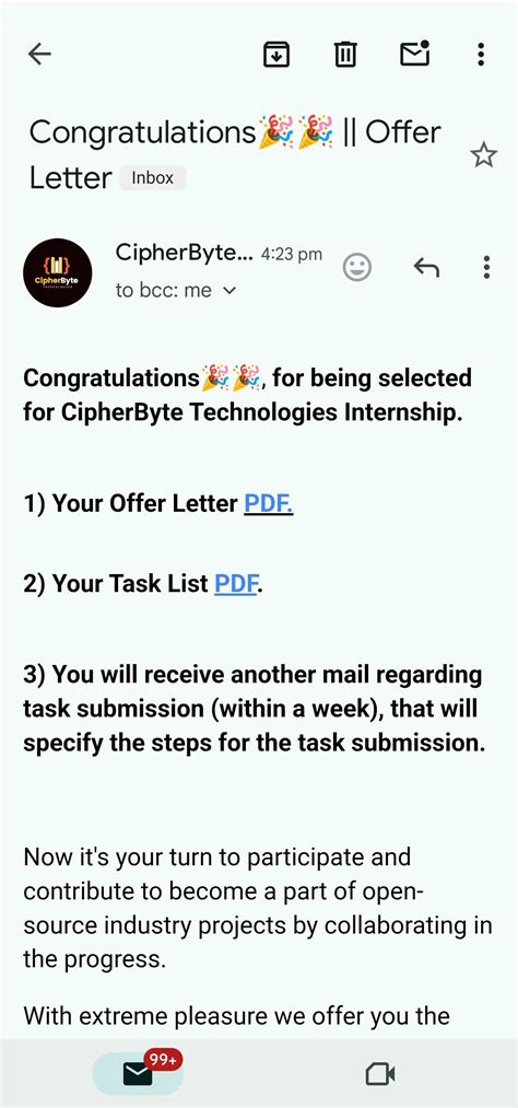 Chetan Kumar On Linkedin Cipherbytetechnologies Internship