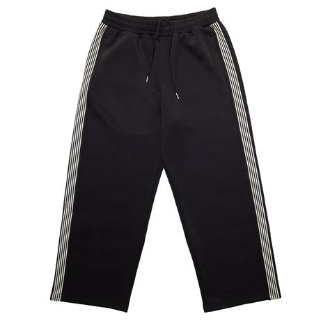 Homme Taping Wide Leg Track Pants Black And Sneakerbox