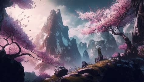 5 Cherry Blossom Tree Wallpaper Cherry Blossom Tree Digital Wallpaper