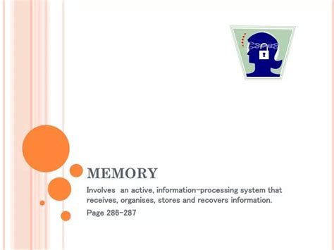 PPT MEMORY PowerPoint Presentation Free Download ID