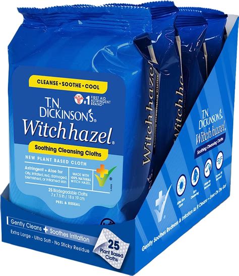 Box Naturals Cleansing Towelettes 12 Pack Cucumber Witch