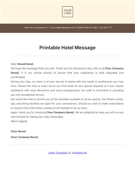 Free Message Templates To Customize Online