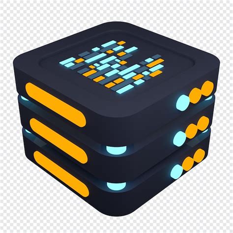 premium psd 3d server icon computer server 3d render icon cloud