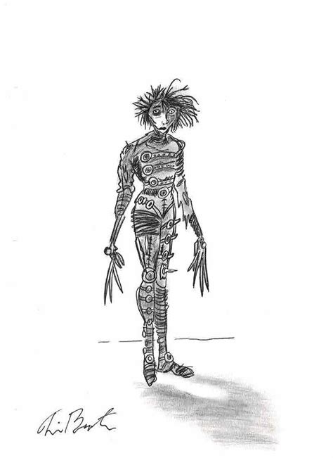 Tim Burton Edward Scissorhands Drawing