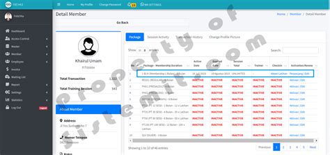 Aplikasi Pengelolaan Member Tempat Fitness FitS Pro V