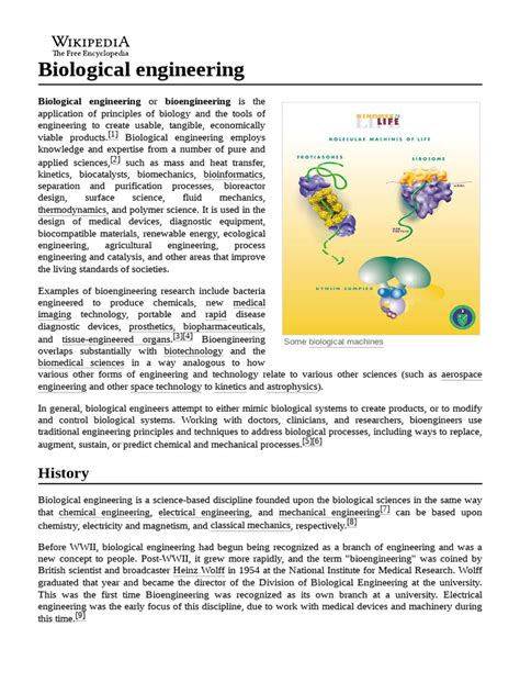 Biological Engineering Pdf Biological Engineering Natural Sciences