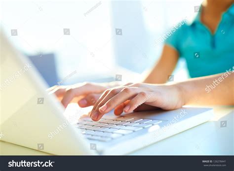 Closeup Shot Female Learner Typing On Stock Photo 126278441 Shutterstock