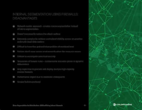 Micro Segmentation For Data Centers Without Using Internal Firewalls Ppt