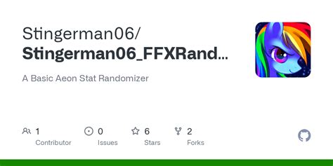 Github Stingerman06stingerman06ffxrandomizerpack A Basic Aeon Stat