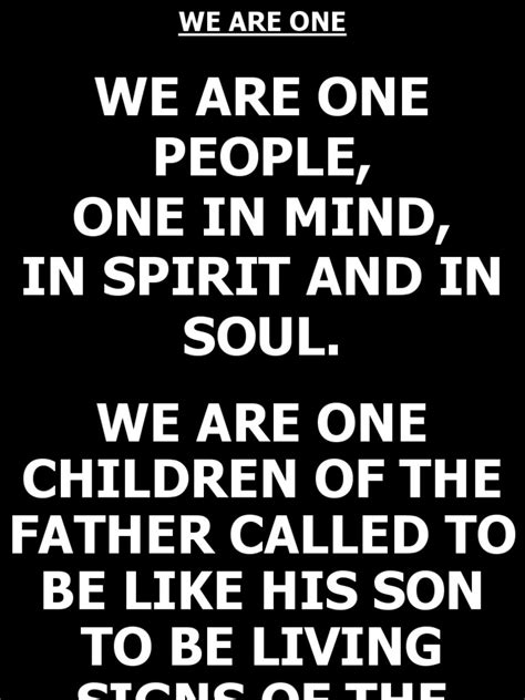 One Community One Spirit One Soul Pdf Self Improvement