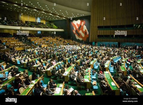 General Assembly Hall Un Headquarters In New York Usa Dec 2006 Stock