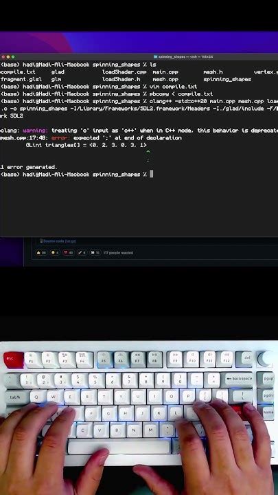 Making A Spinning Cube In Cpp And Opengl Keyboardasmr 3d Youtube