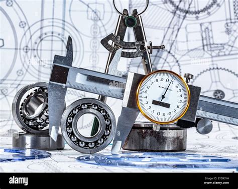 Technical Drawing And Tools Stock Photo Alamy