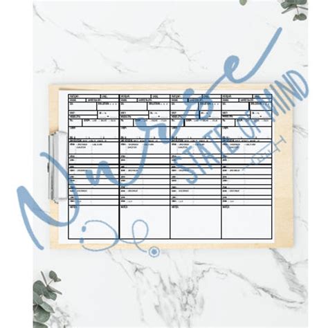 Nurse Pcu 4 Patient Report Sheet Etsy