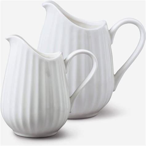 Wm Bartleet And Sons Porcelain Fluted Jug Set Of 2 Shopstyle Wm Bartleet And Sons Porcelain Fluted Jug Set Of 2 Shopstyle