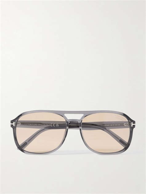 Tom Ford Eyewear Rosco Aviator Style Acetate Sunglasses For Men Mr Porter