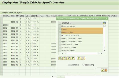 SAP ABAP Central Sorting With Any Multiple Fields In Table Maintenance